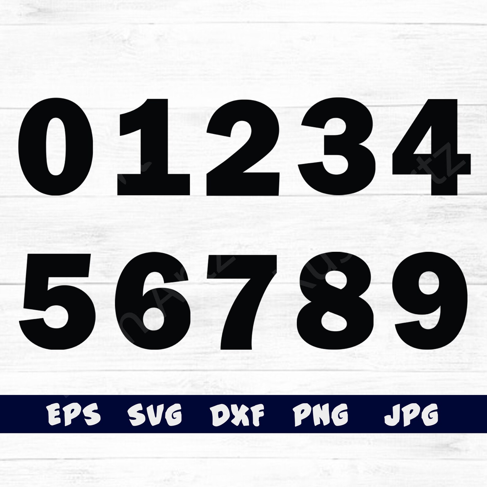 Numbers Svg, Numbers Clipart, Numbers Sticker, Number Silhouette - Etsy