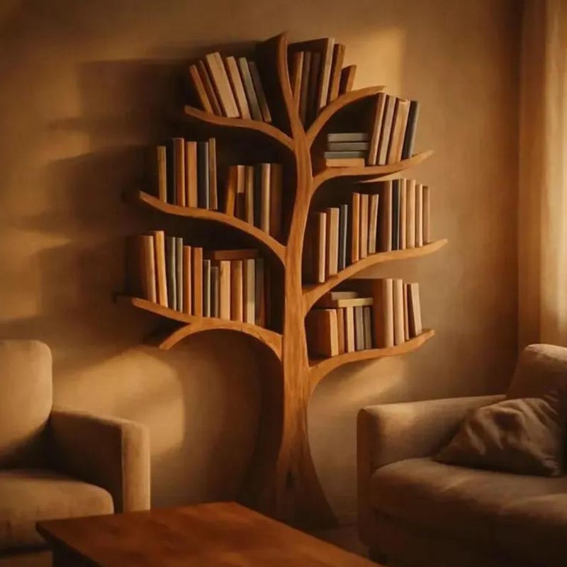 Tree Bookshelf - Etsy