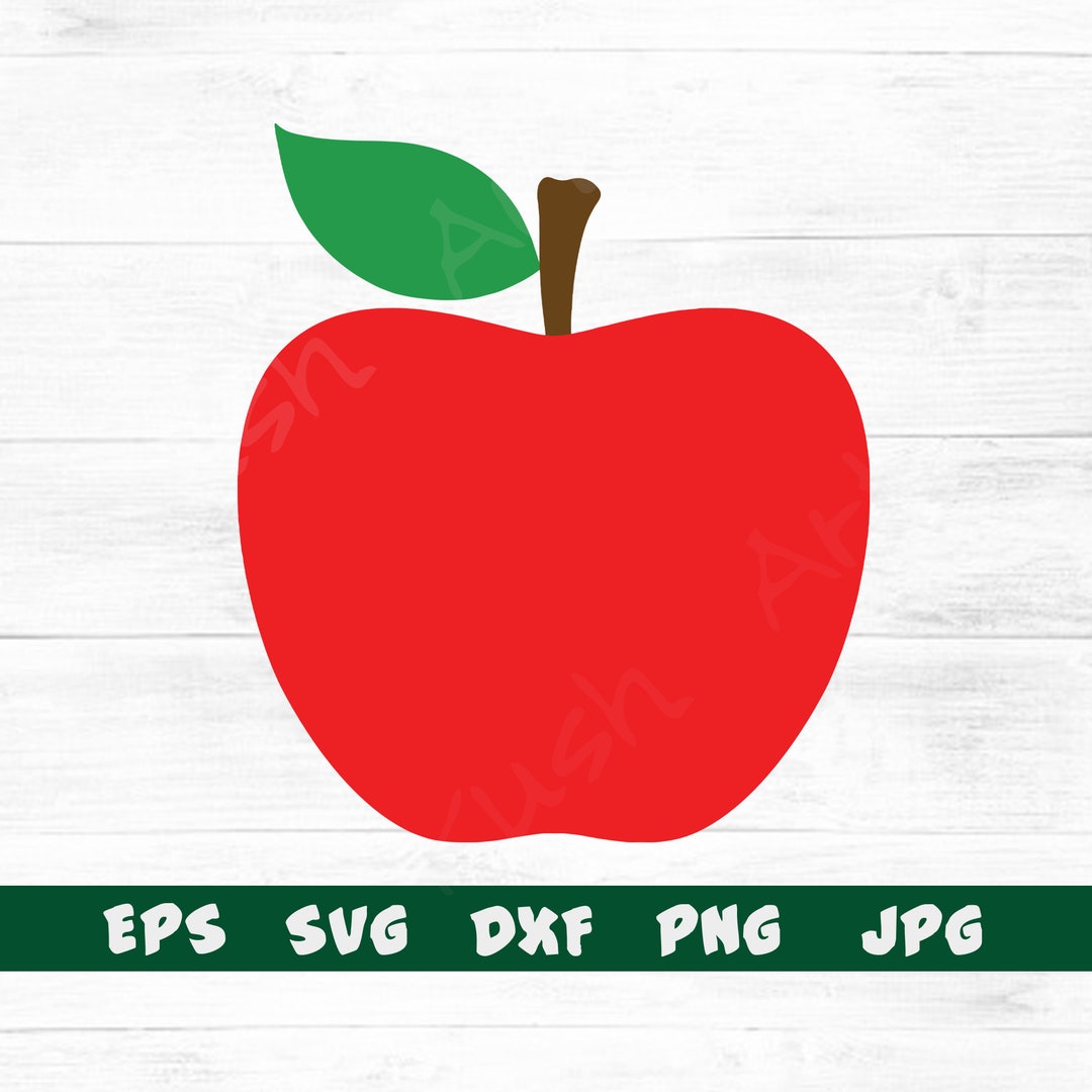 Apple Svg, Apple Cricut, Apple Clipart, Apple Silhouette Cut Files ...