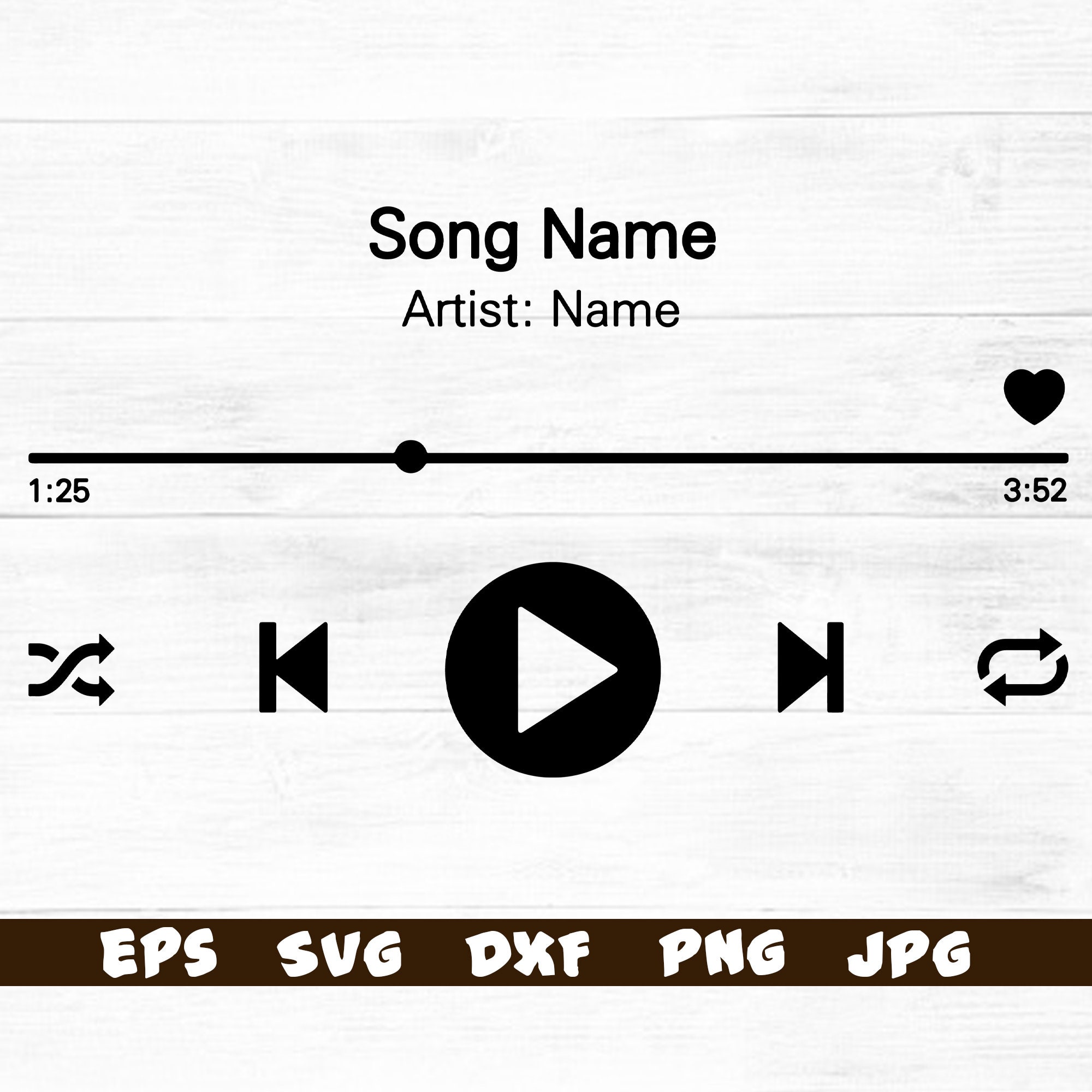 Audio Control Buttons SVG Audio Control SVG Music Player SVG - Etsy