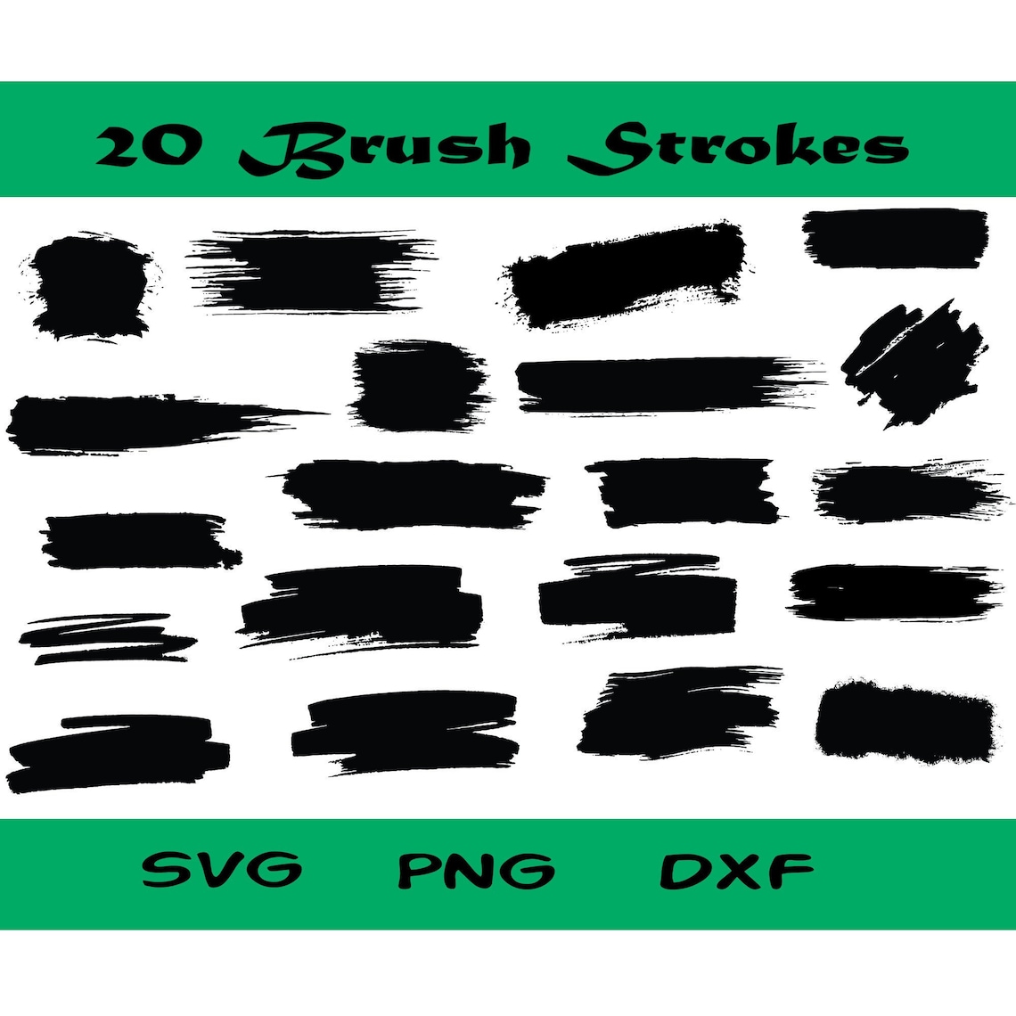 Brush Stroke Svg Paint Brush Stroke Svg Bundle Brush Stroke - Etsy