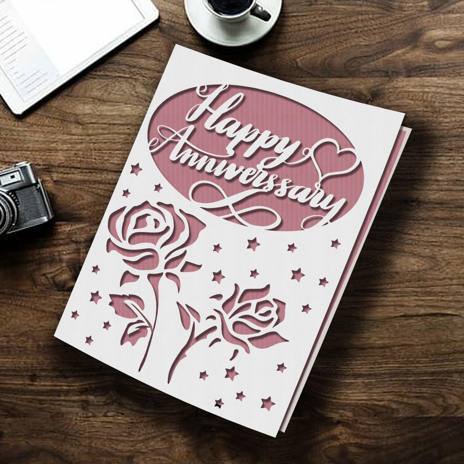 Happy Anniversary Card Svg Anniversary Card Svg Diy - Etsy