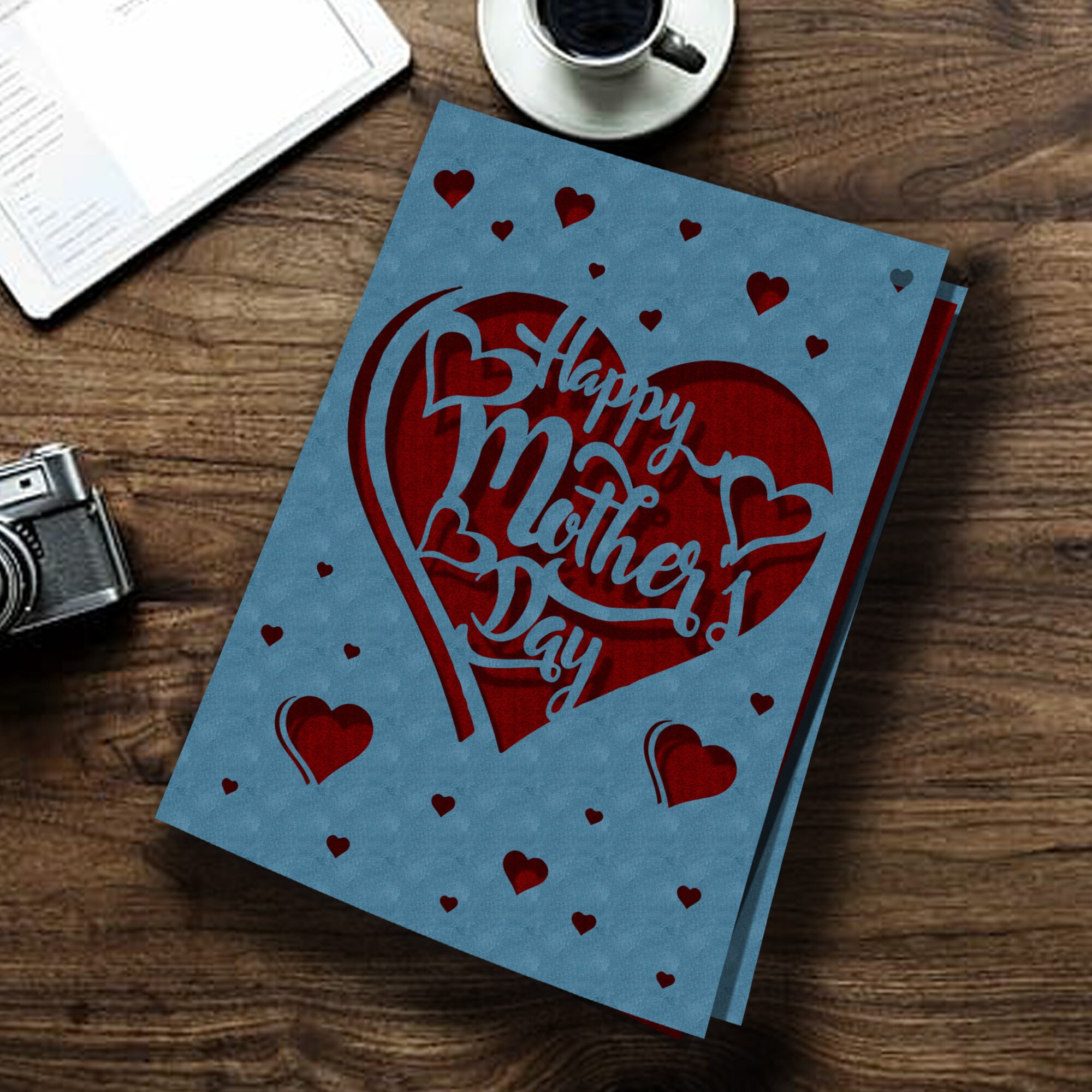 Carte de la fête des Mères svg mères jour svg Mothers Day Card svg ...