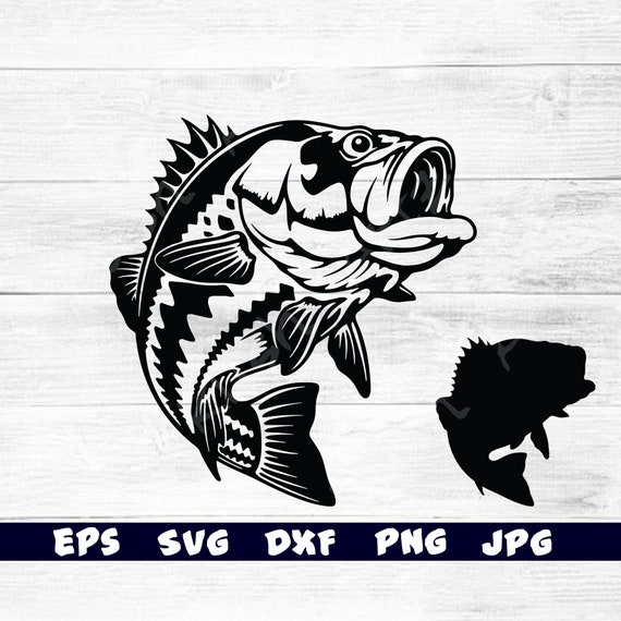 Bass Fishing Svg Bass Svg Bass Fish Svg Bass Fish - Etsy