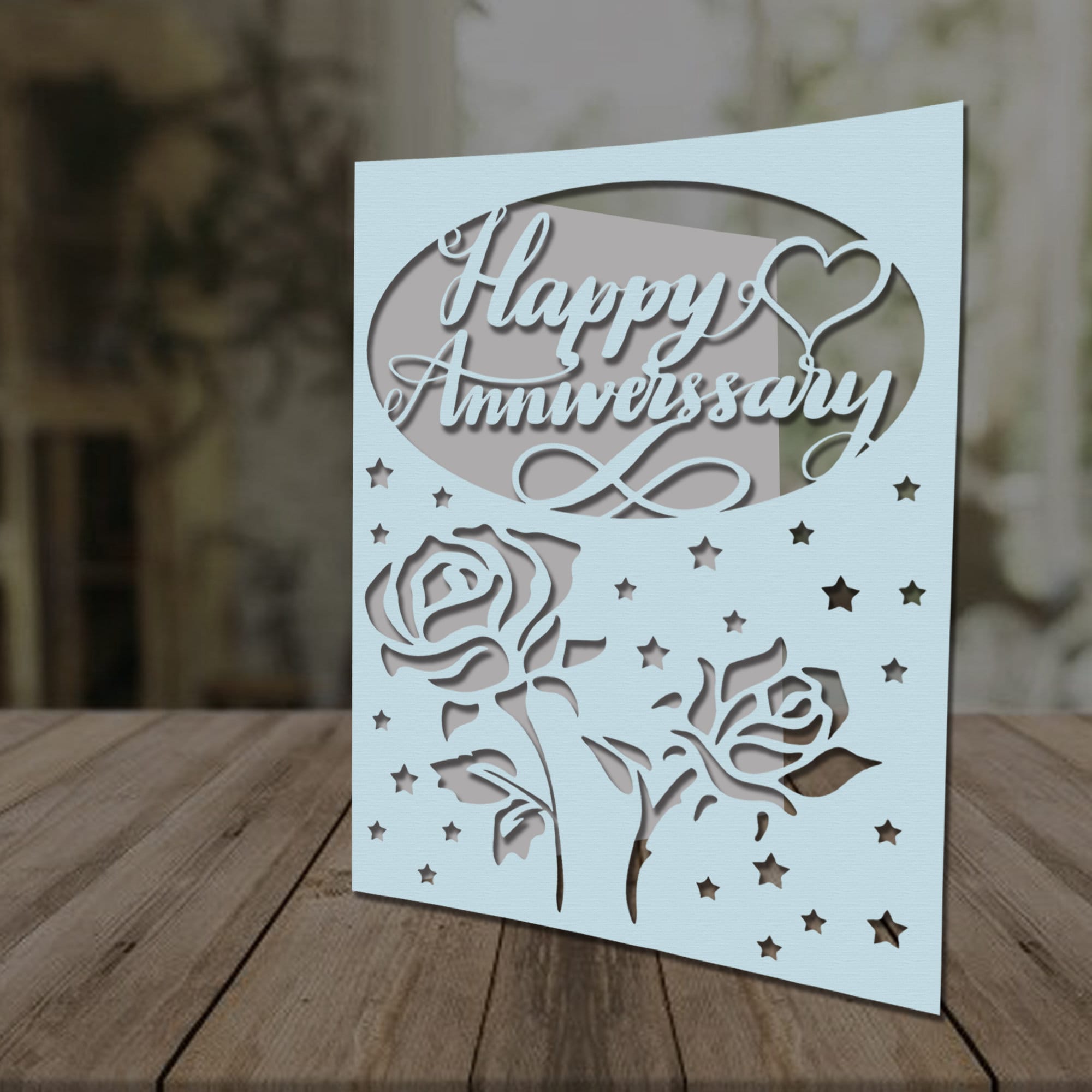 Happy Anniversary Card Svg Anniversary Card Svg Diy - Etsy