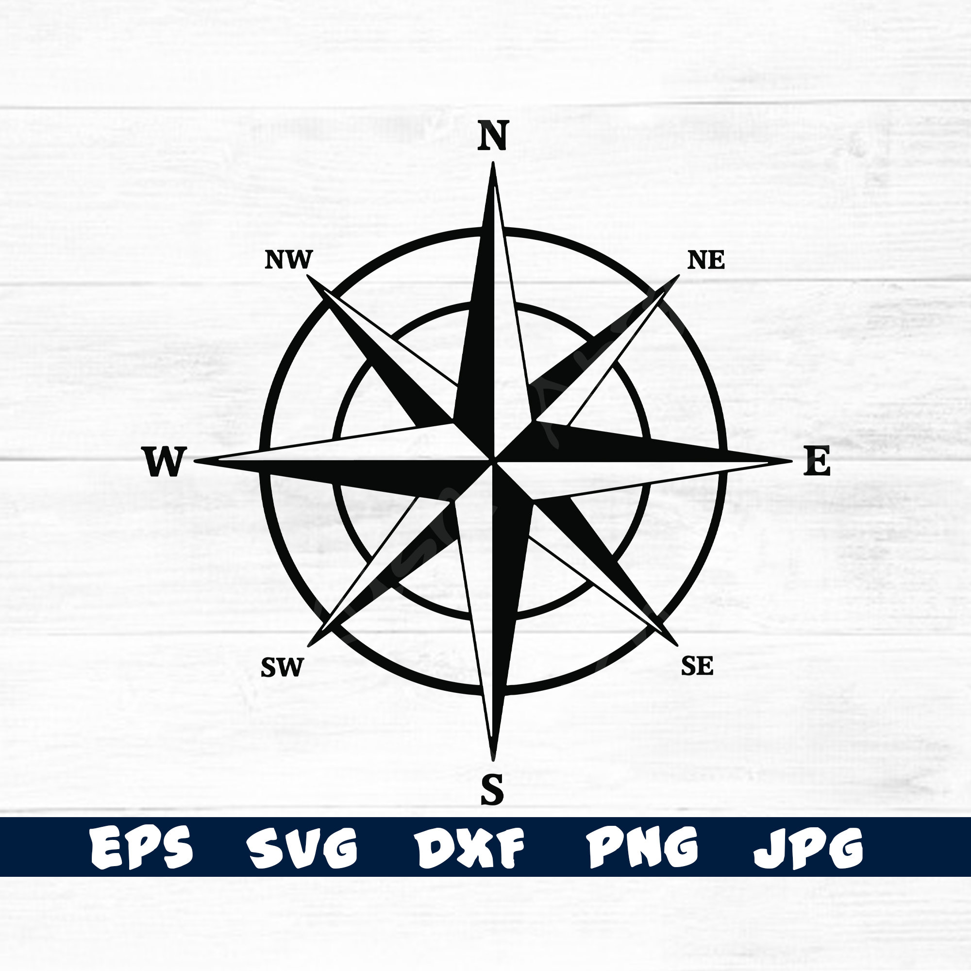 Compass SVG Compass Cut Files for Cricut Compass Digital - Etsy