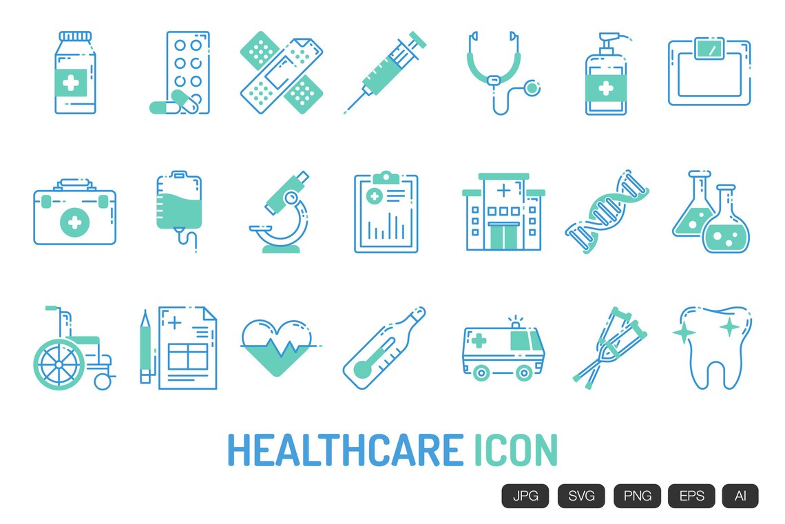 Healthcare Medic Outline Icon SVG Digital Download 21 - Etsy