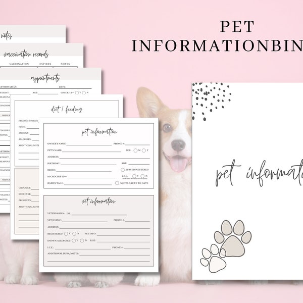 Pet Information - Etsy