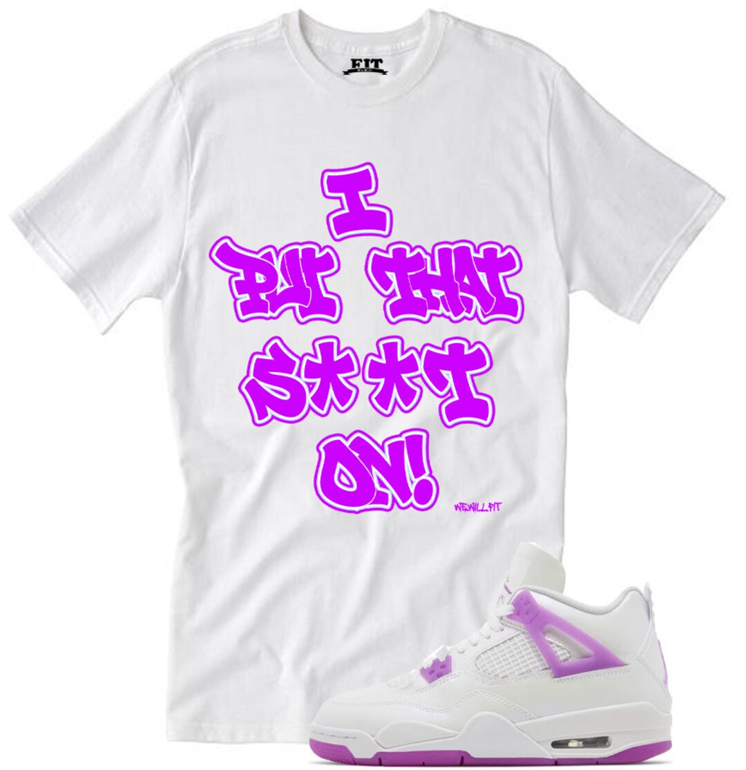 Lady Fitz 4 Kickz Shirt to Match the Jordan 4 Hyper Violet - Etsy