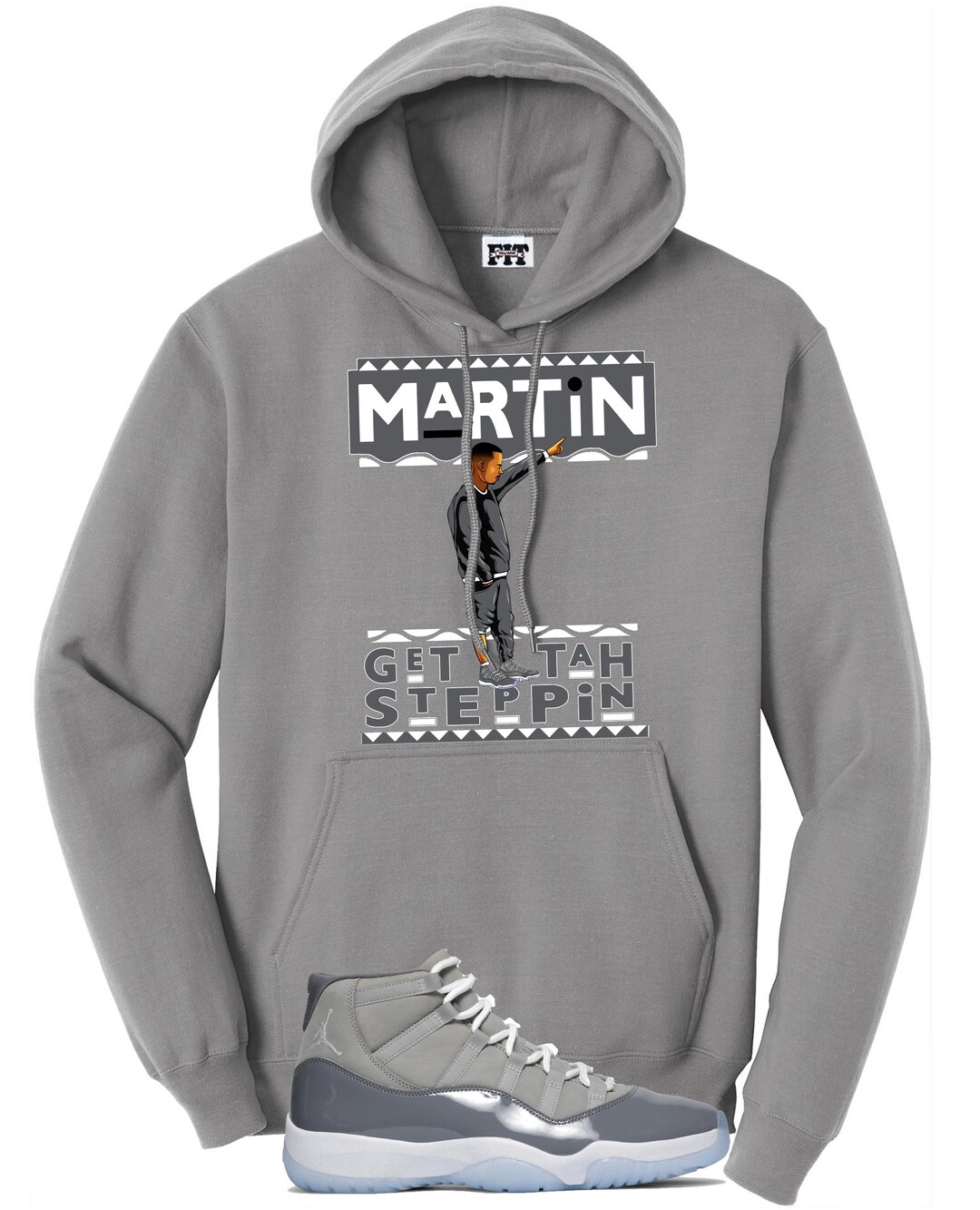 Fitz 4 kickz hoodie to match the Jordan XI 11 Cool Grey - Etsy Österreich