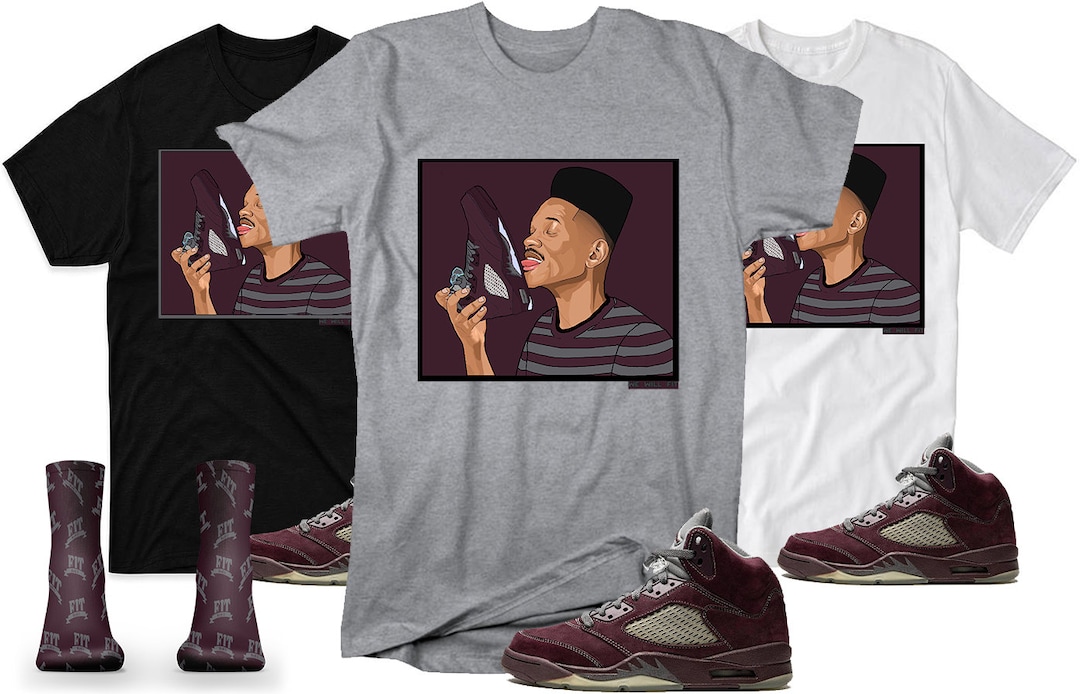 Fitz 4 Kickz Shirt to Match the Jordan 5 Deep Burgundy - Etsy