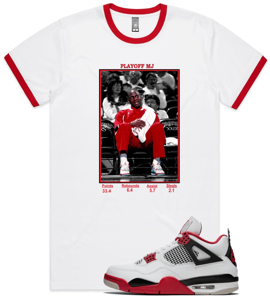 Fitz 4 Kickz Shirt to Match the Jordan 4 Fire Red | Etsy