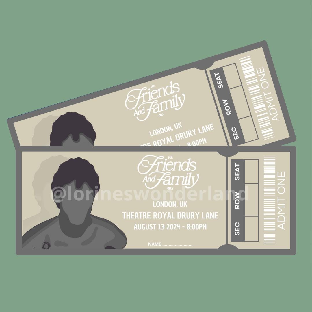 Physical Concert Ticket - Shawn Mendes - for Friends & Family Only - Etsy
