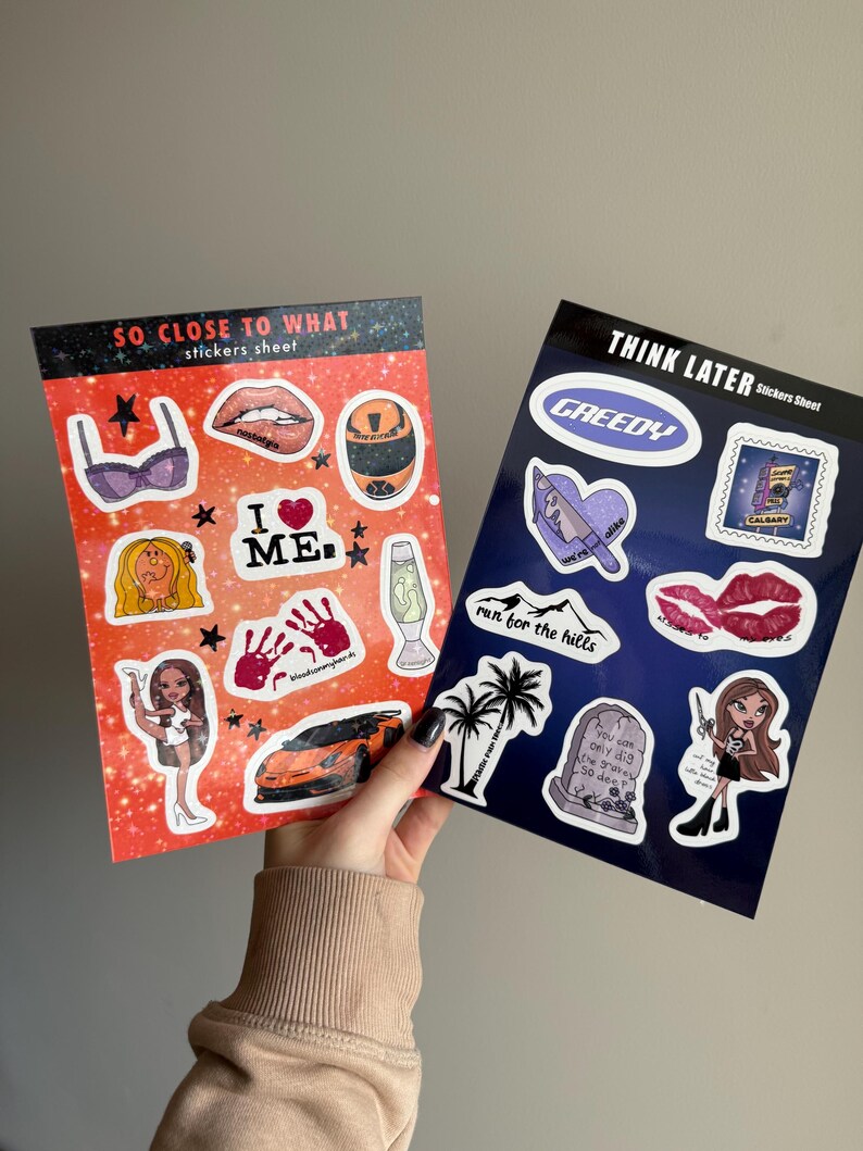 Sticker Sheet - Tate Mcrae - Etsy Australia