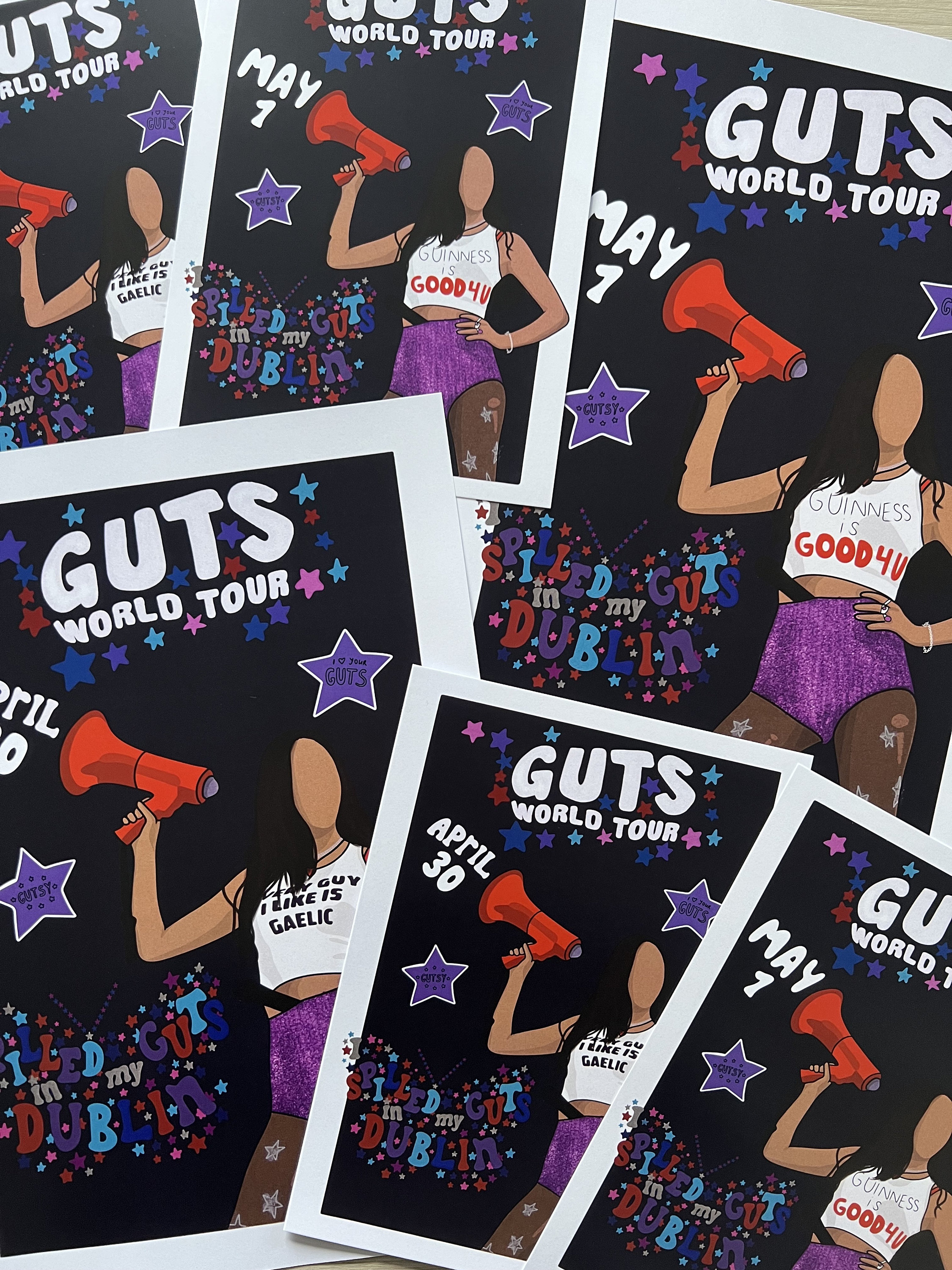 Olivia Rodrigo Guts Tour Poster - Etsy UK