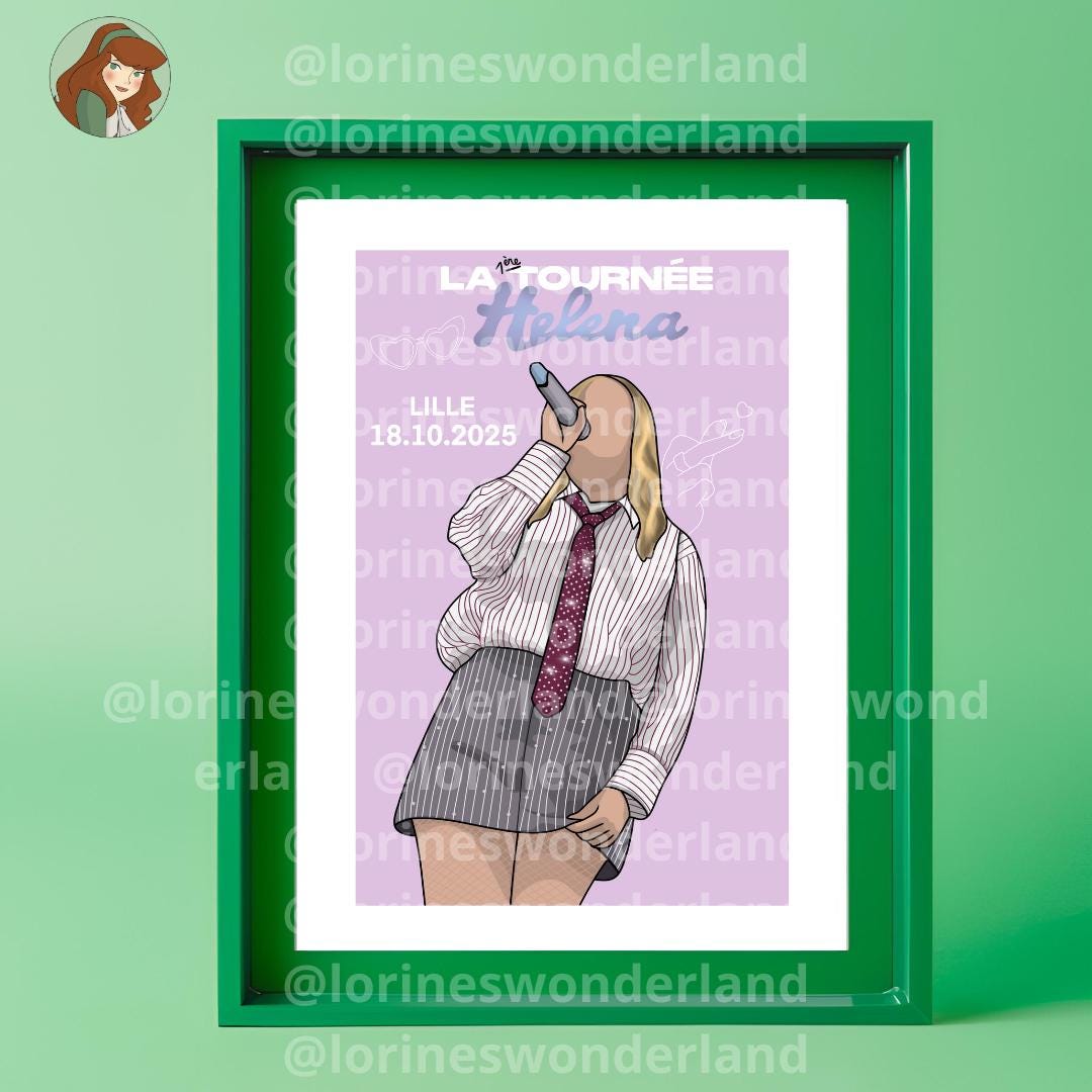 Helena - Souvenir Poster 1st Tour - the Zenith - Etsy