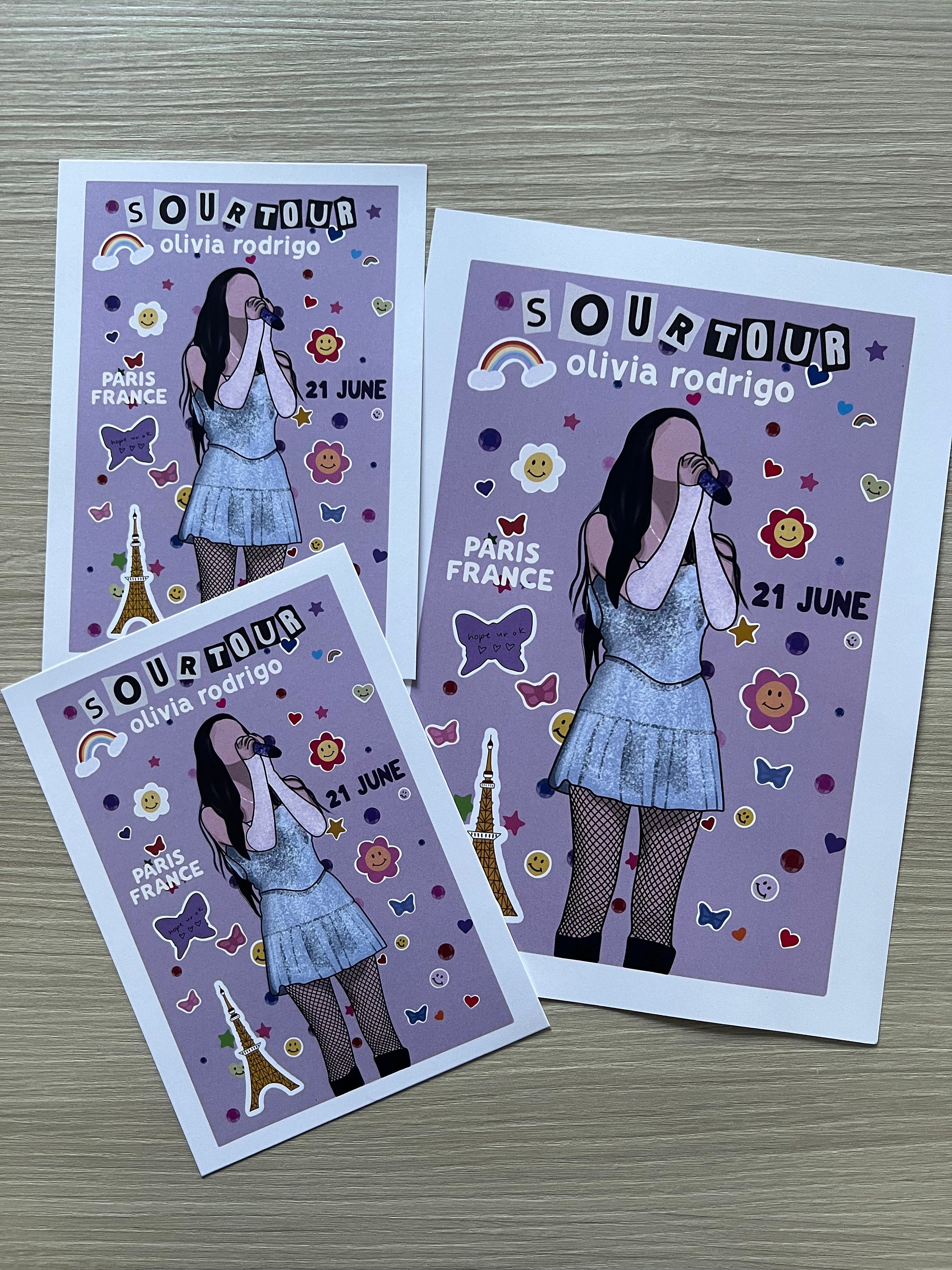 Olivia Rodrigo Sour Tour Handmade Poster - Etsy