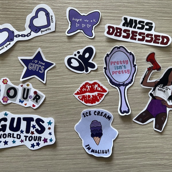 Olivia Rodrigo Stickers - Etsy