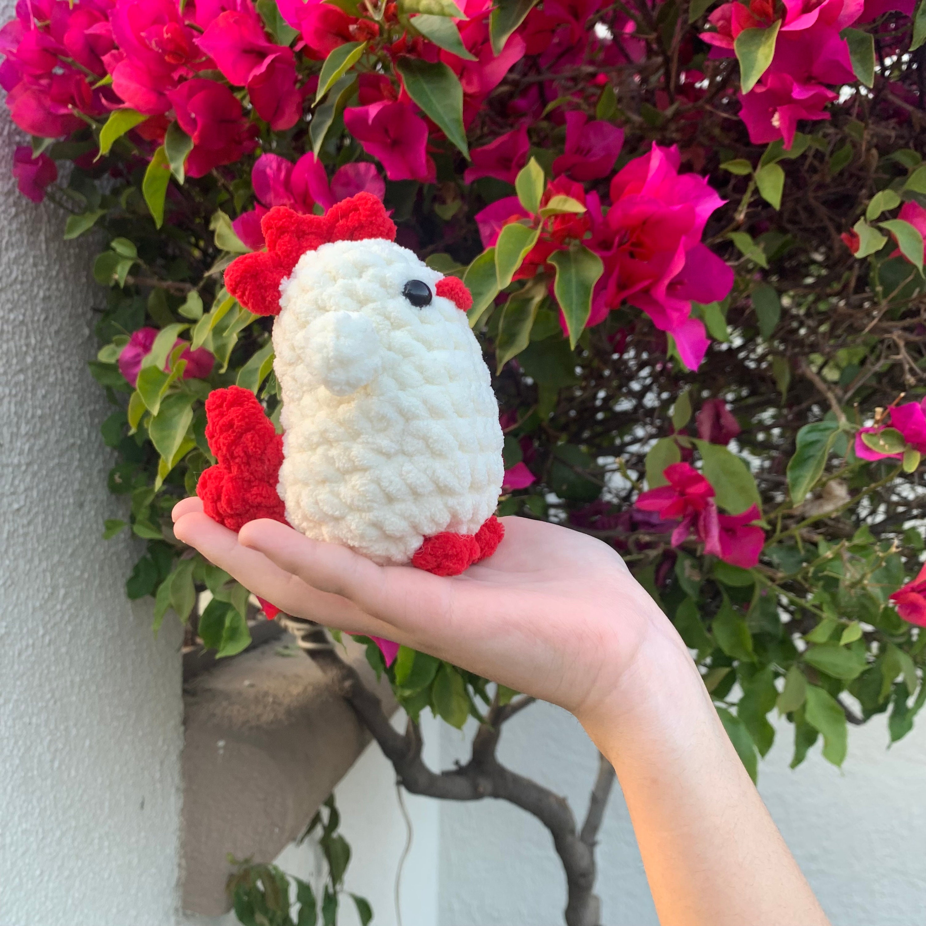 Mini Crochet Chicken Plushie, Sensory Toy for Kids, Amigurumi Plush ...