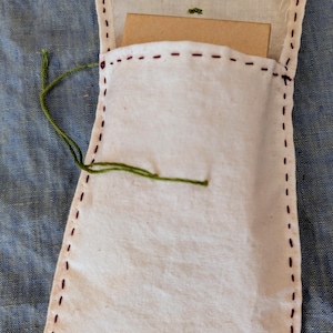 Handmade Embroidered Flower Gift Bag: Reusable Cloth Envelope - Etsy