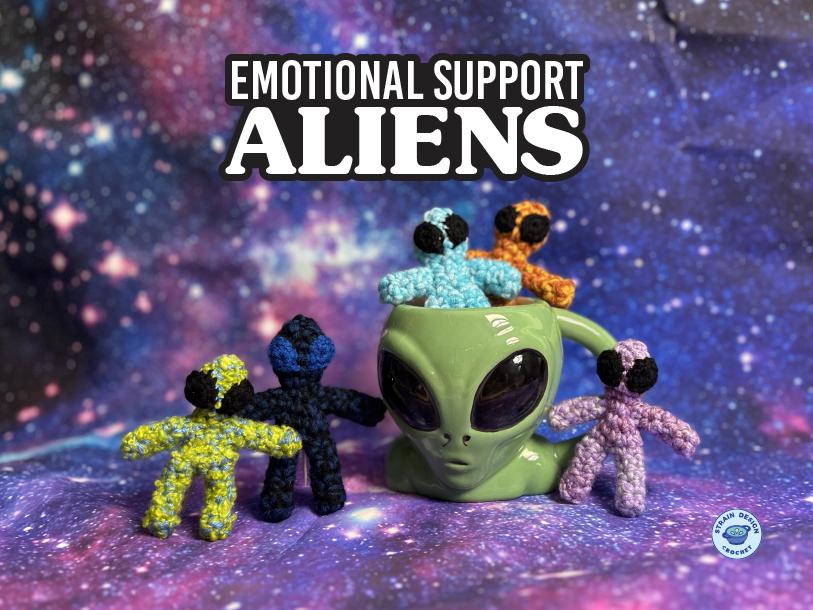 Mini Alien Plushie • Multiple Colors • Emotional Support Alien - Etsy