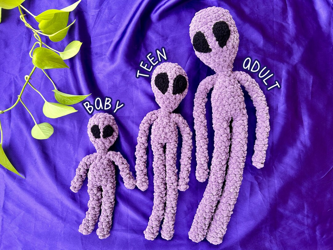 Alien Plushie adult, Teen, Baby Aliens extraterrestrial Family - Etsy