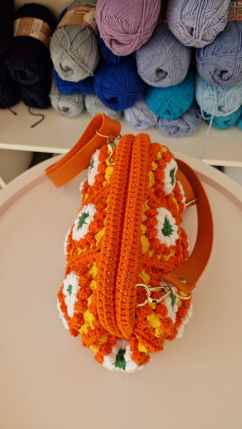 Colorful Granny Square Crochet Clasp Clutch and Crossbody Bag - Etsy