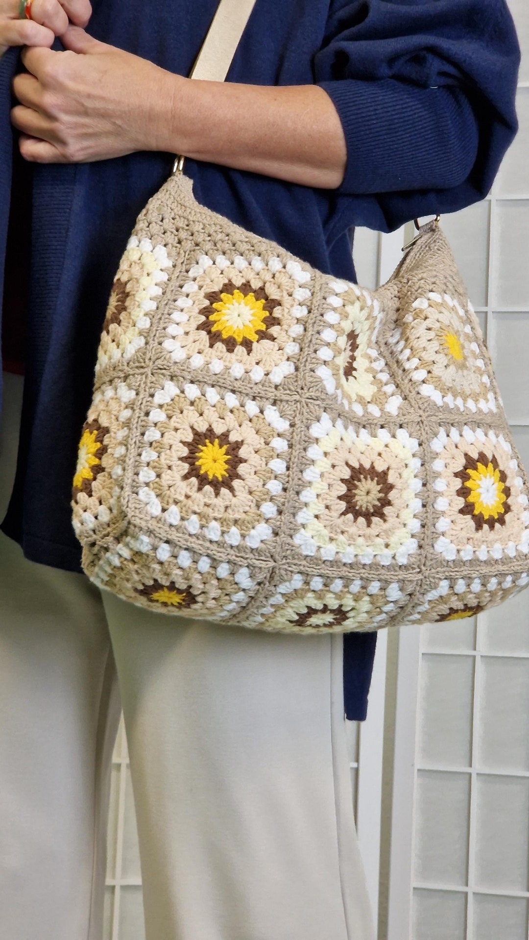 Colorfull Crochet Beach Granny Square Can Be Used in 2 Different Ways ...