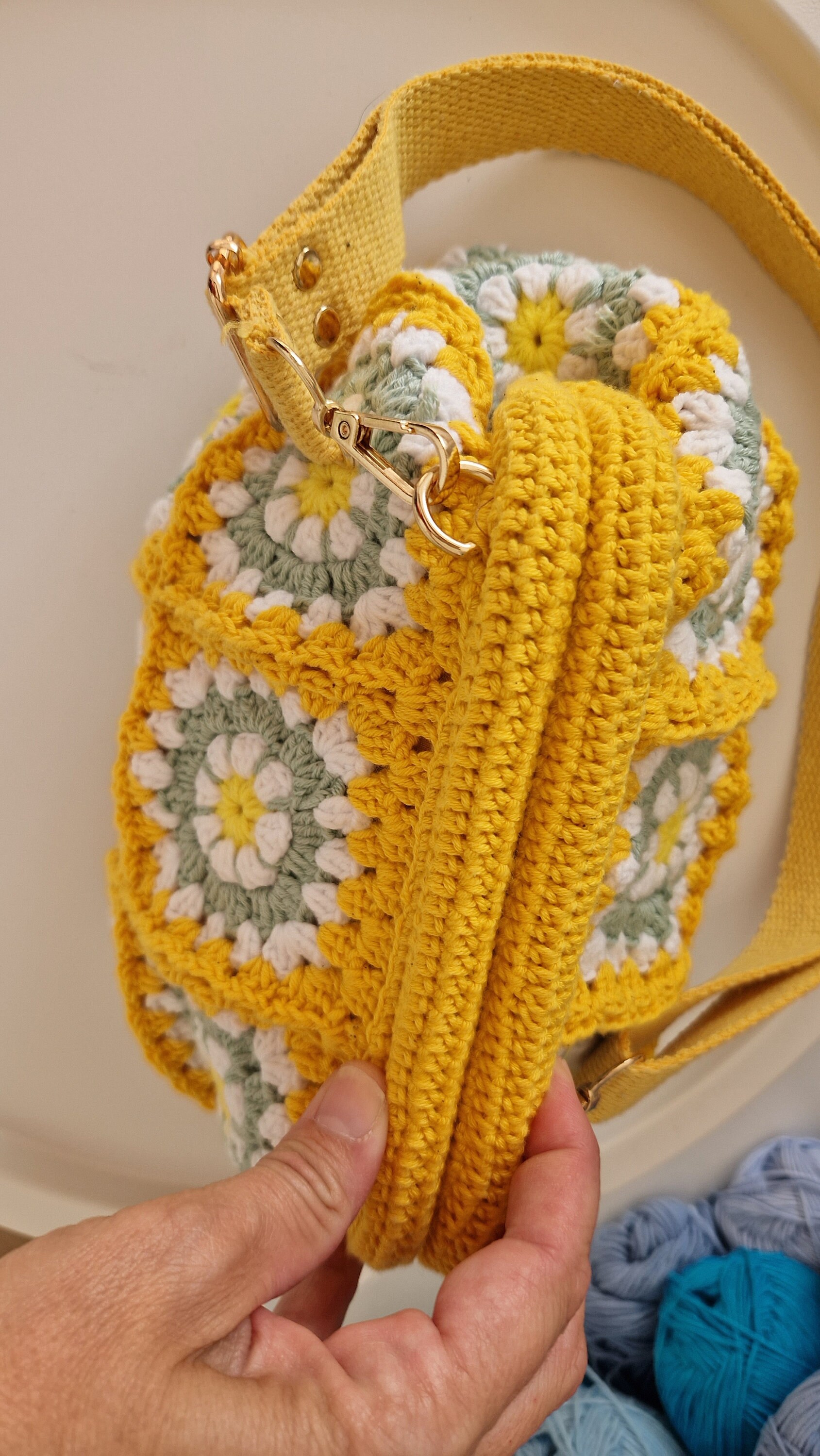 Colorful Granny Square Crochet Clasp Clutch and Crossbody Bag - Etsy