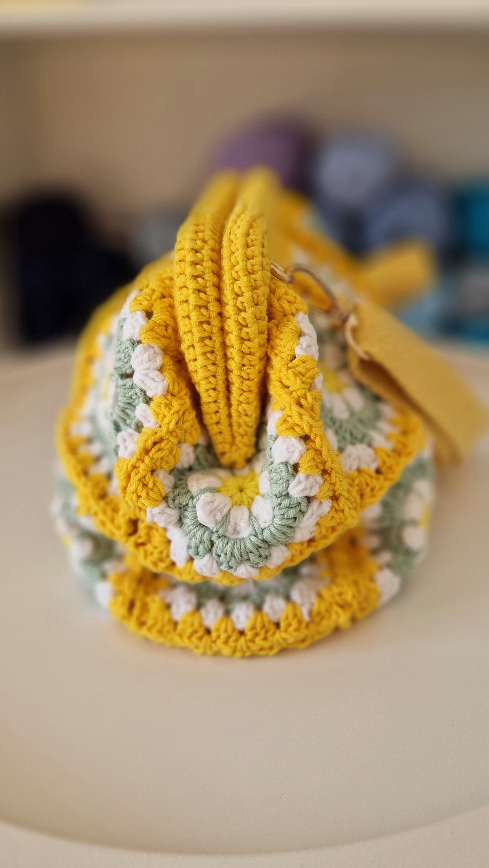 Colorful Granny Square Crochet Clasp Clutch and Crossbody Bag - Etsy