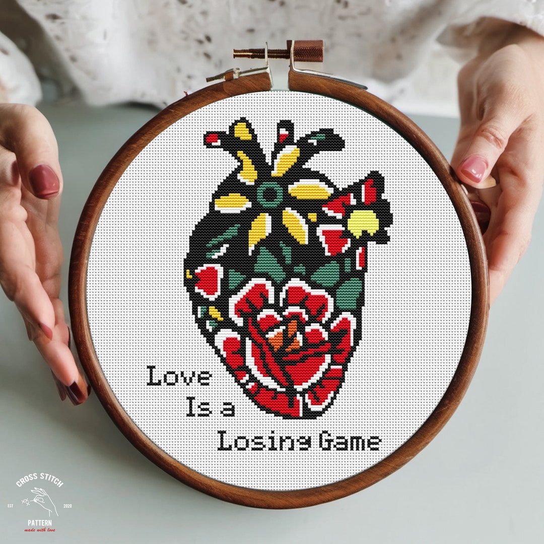Tattoo Cross Stitch Pattern Quote Cross Stitch Vulgar Cross Stitch ...