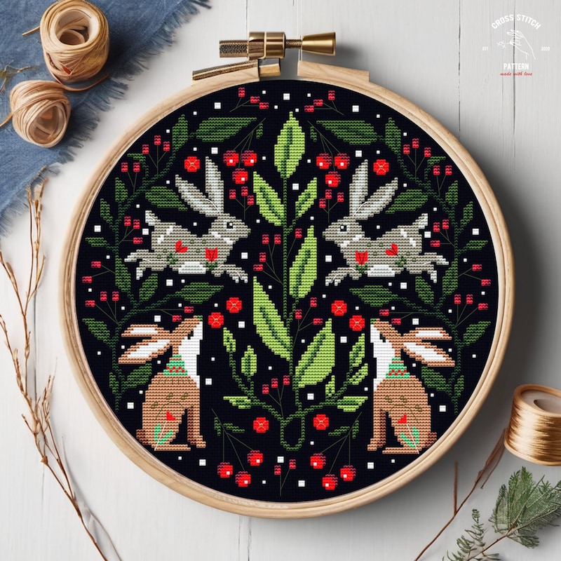 Modern Folk Embroidery - Etsy