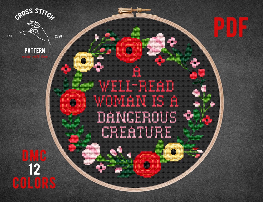 Quotes Cross Stitch Pattern Vulgar Text Xstitch Funny Embroidery ...