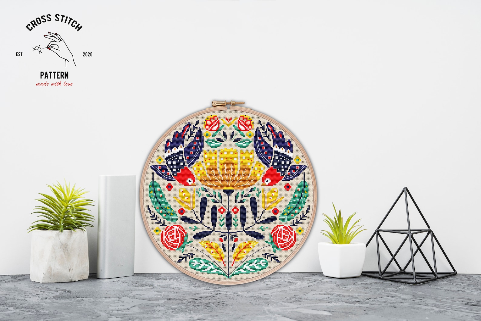 Scandinavian Cross Stitch Pattern Nordic Cross Stitch Folk - Etsy