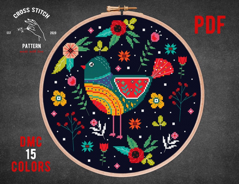 Scandinavian Cross Stitch Pattern Nordic Cross Stitch Folk - Etsy