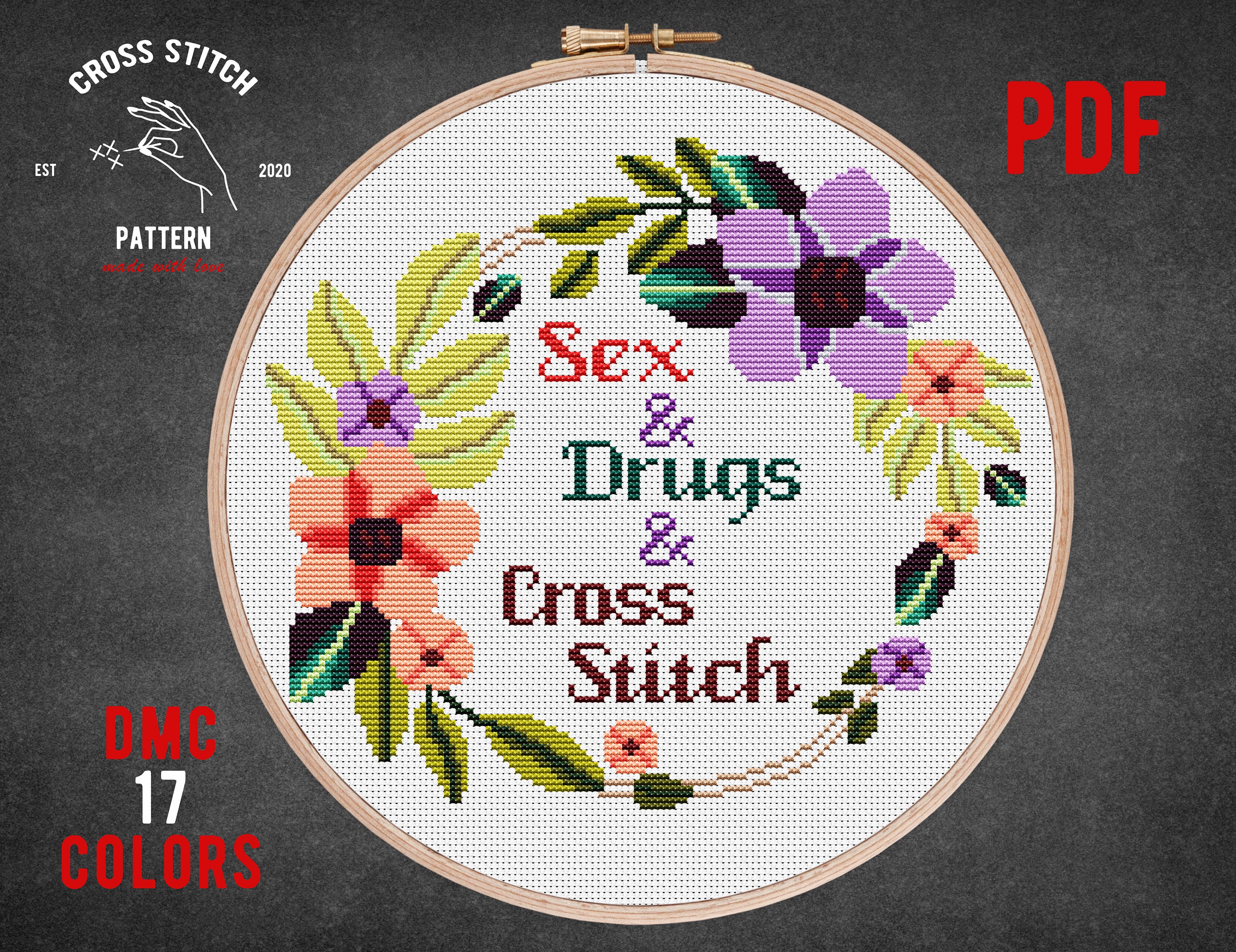 Funny Quote Cross Stitch Pattern Mature Cross Stitch Vulgar | Etsy