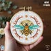 Bee Cross Stitch Pattern Mini Insect Embroidery Witchy Cross Stitch Bug ...
