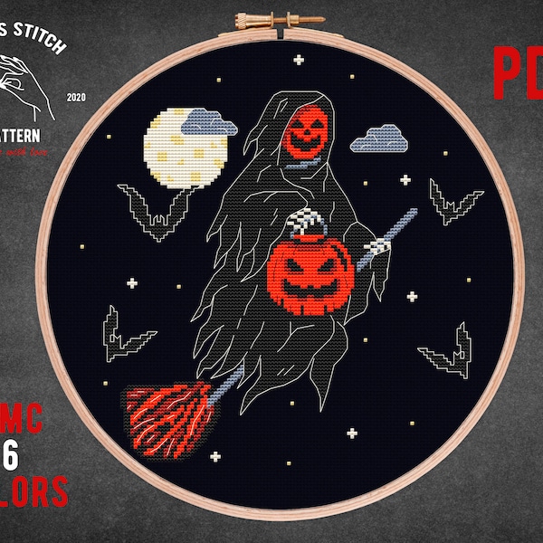 Scary Cross Stitch - Etsy