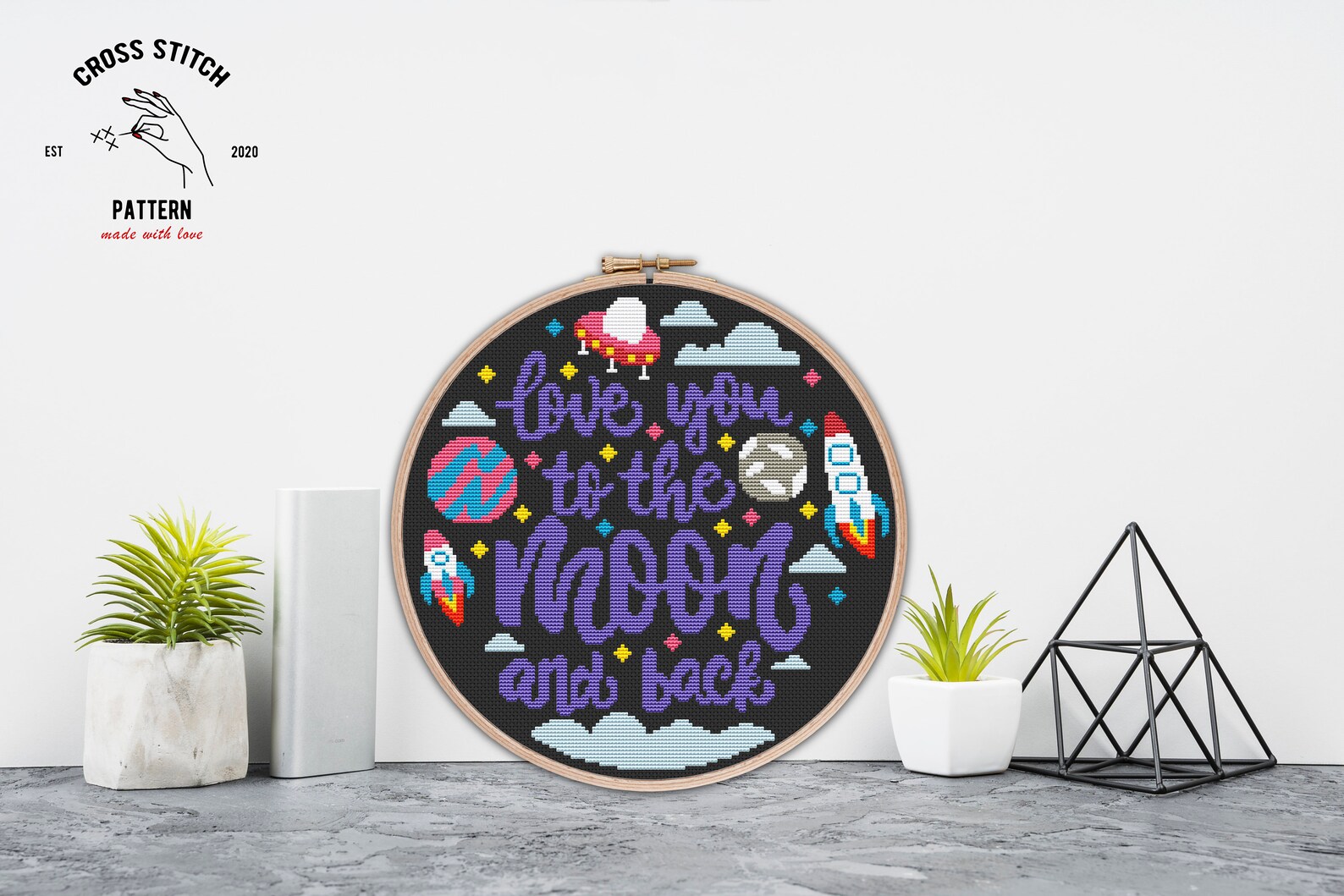 Space Cross Stitch Pattern Astronaut Cross Stitch Galaxy | Etsy