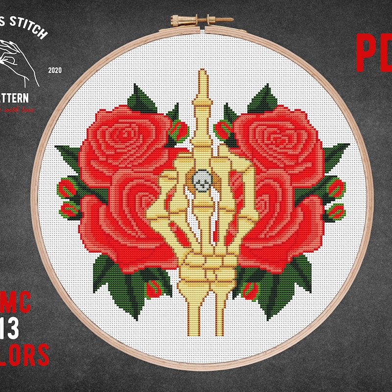 Roses Crossstitch - Etsy