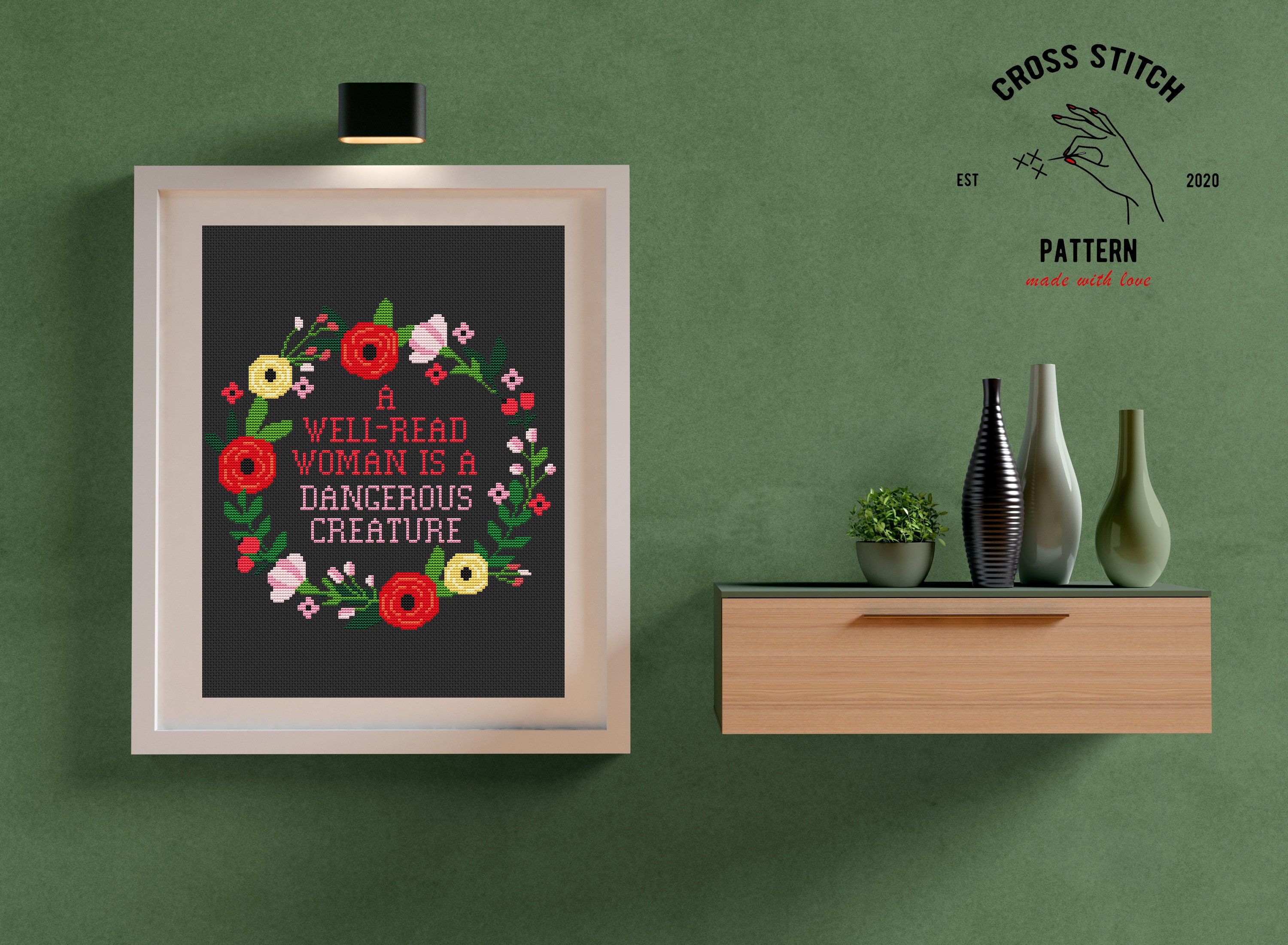 Quotes cross stitch pattern Vulgar text xstitch Funny | Etsy