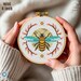 Bee Cross Stitch Pattern Mini Insect Embroidery Witchy Cross Stitch Bug ...