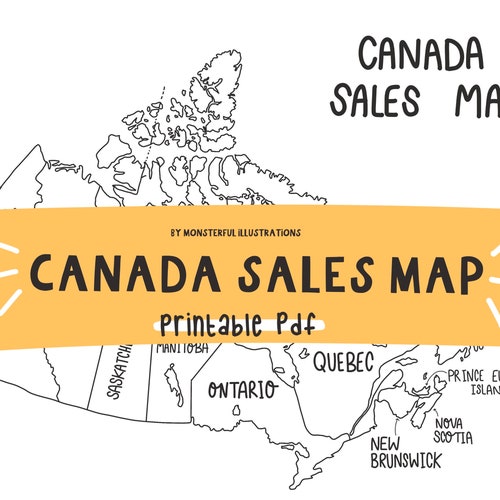 WORLD SALES MAP Hand Illustrated Map Labelled Map - Etsy