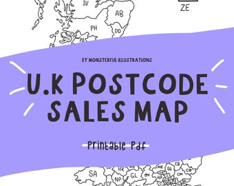 WORLD SALES MAP Hand Illustrated Map Labelled Map Instant Download ...
