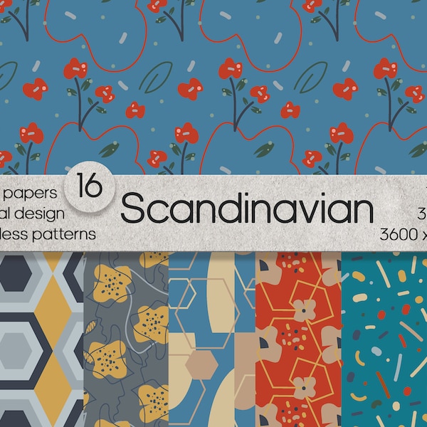 Scandinavian Pattern - Etsy