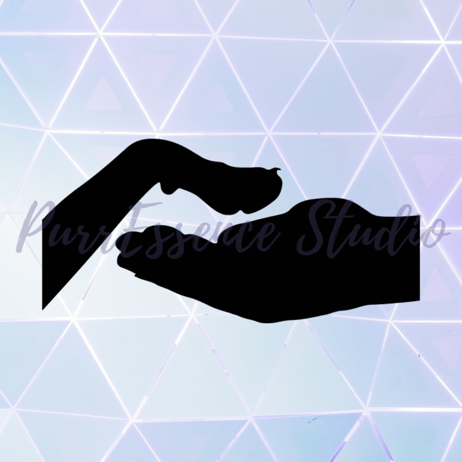 Hand and Paw SVG PNG JPG Vector Cutting File for Cricut and - Etsy