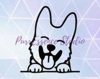 Girl and Dog German Shepherd SVG PNG JPG Vector Cutting File | Etsy