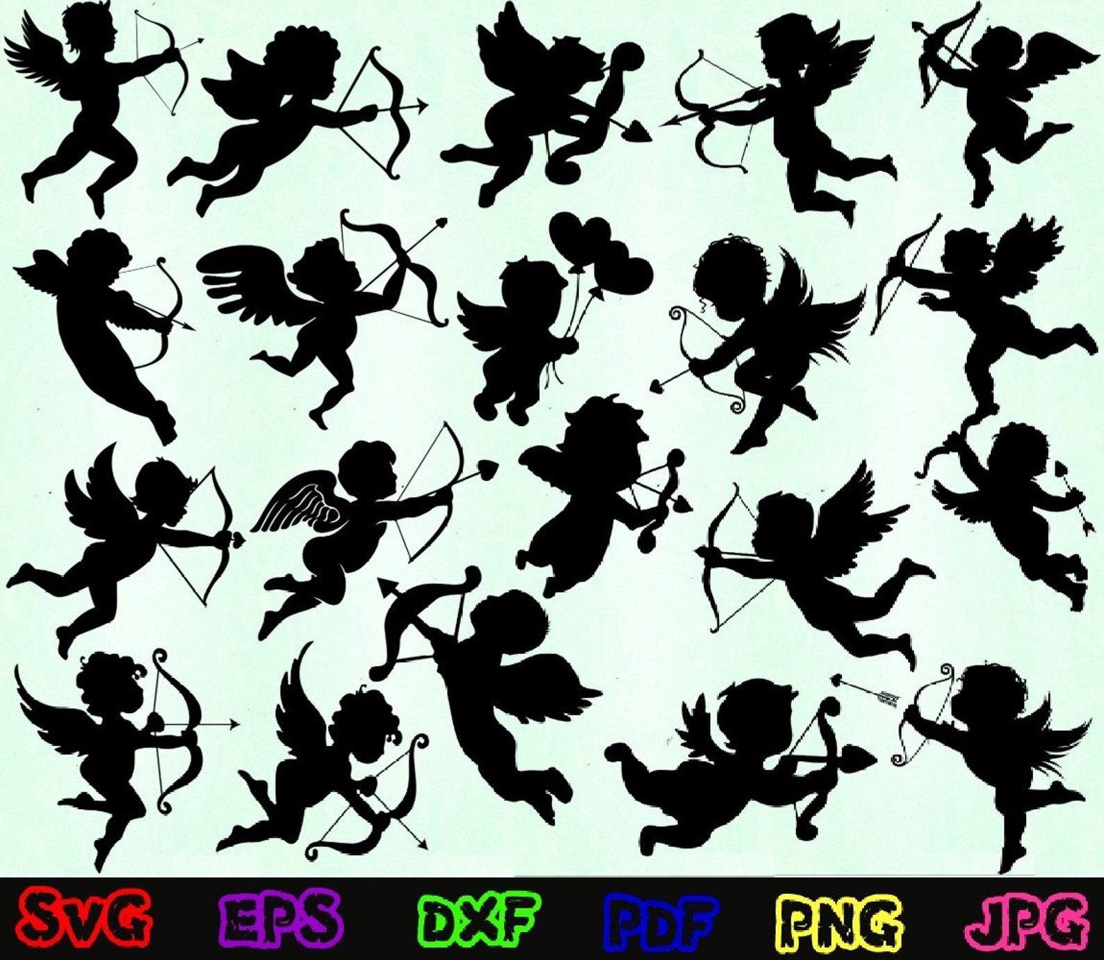 Cupid Svg Cupid Silhouette Cupid Cut Files Cupid Svg | Etsy