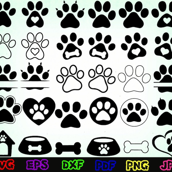 Hundepfote svg - Etsy.de