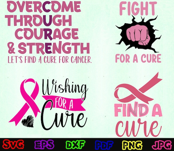 Fight for A Cure SVG Find A Cure SVG Wishing for A Cure | Etsy